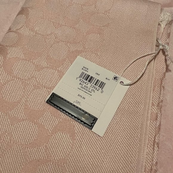 Coach | Accessories | Coach Signature Wrap Blush Nwt | Poshmark